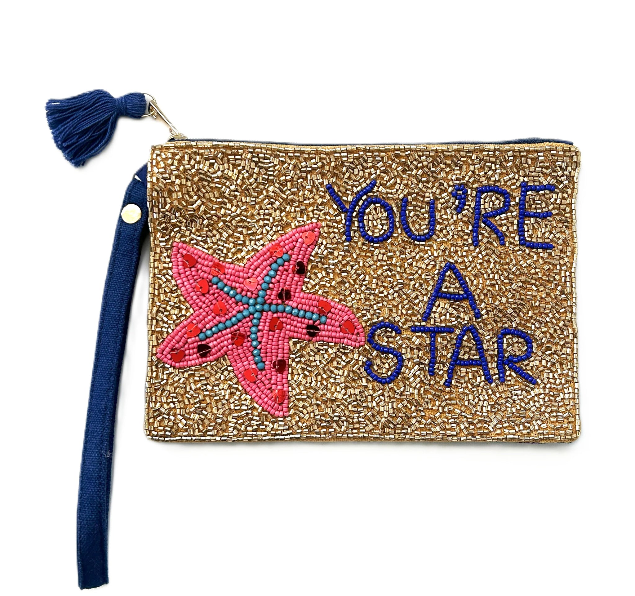 Starfish Beaded Purse